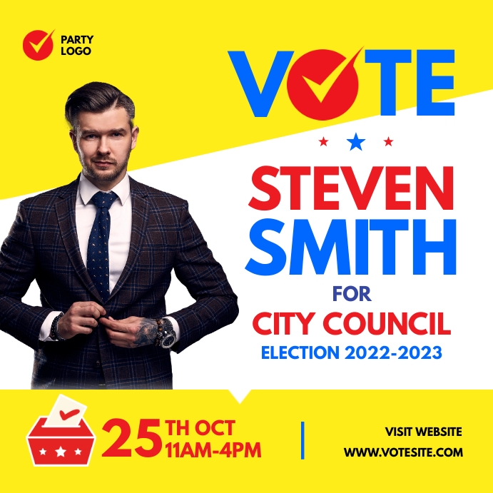 Election Campaign Ad Template | PosterMyWall