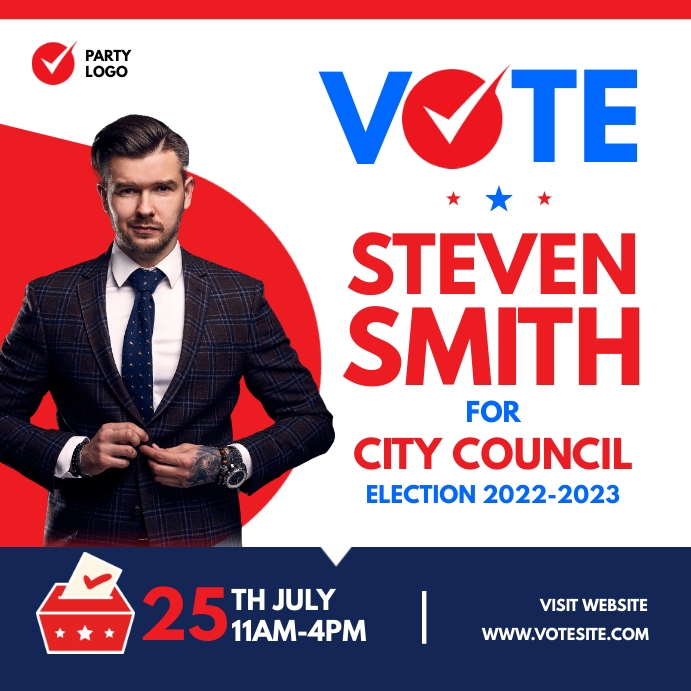 Election Campaign Ad Instagram Post Template | PosterMyWall