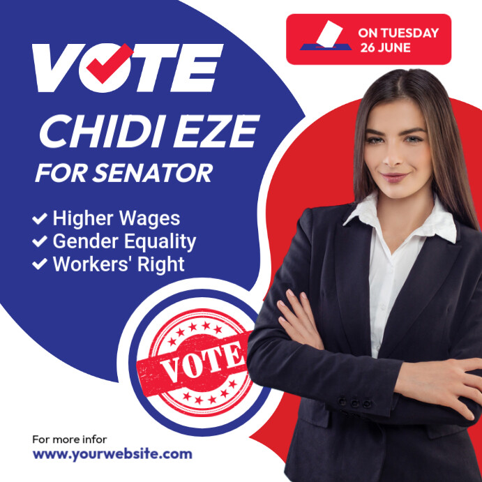 Election Campaign Ad Template | PosterMyWall