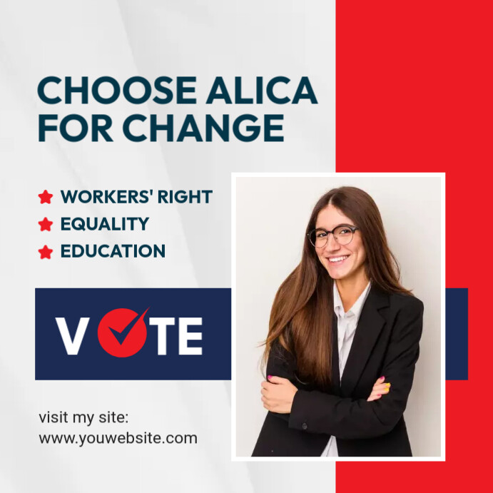 Election Campaign Ad Template | PosterMyWall