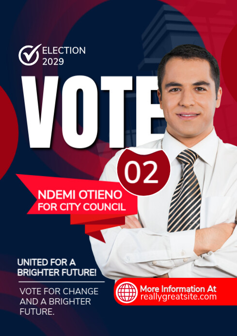 Election Campaign Announcement Flyer Template | PosterMyWall