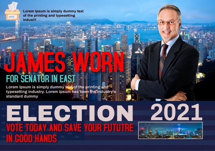 Election campaign banner Template | PosterMyWall
