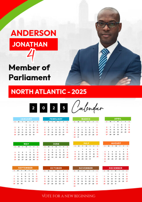 Election campaign calendar A4 Template | PosterMyWall