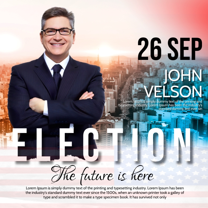 Election Campaign Template | PosterMyWall
