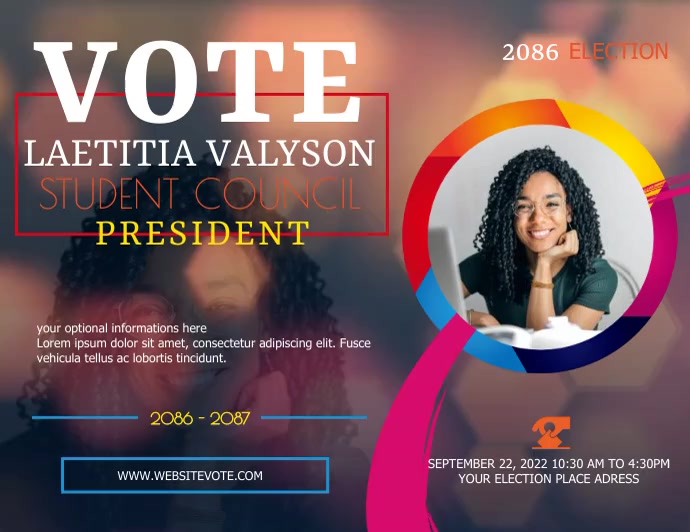 Election Campaign flyer, school election camp Template | PosterMyWall