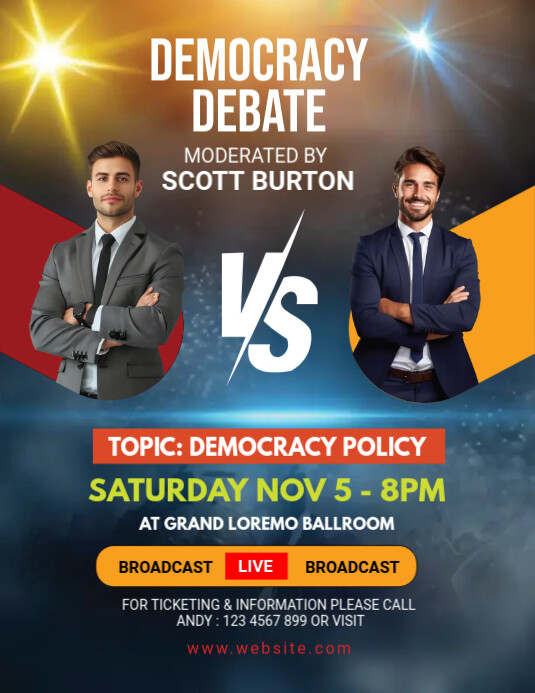 Election campaign Flyer Template | PosterMyWall