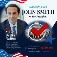 Election Campaign Ad Instagram Post Template | PosterMyWall