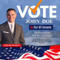 Election Campaign Instagram Post Template | PosterMyWall