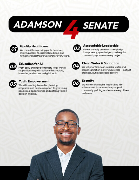 Copy of Election Campaign Manifesto template design | PosterMyWall