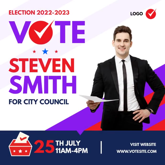 Election Campaign Poster Ad Template | PosterMyWall