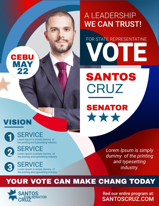 Copy of election campaign poster | PosterMyWall