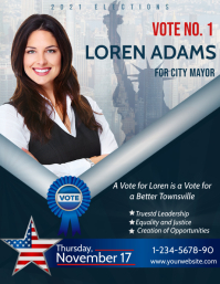 ELECTION CAMPAIGN POSTER FLYER TEMPLETE Ad Template | PosterMyWall