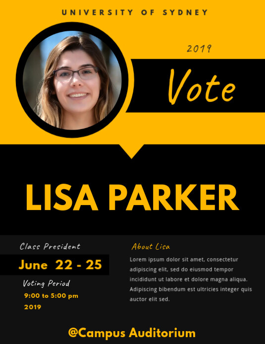 ELECTION CAMPAIGN TEMPLATE | PosterMyWall