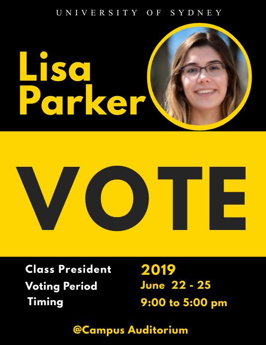 ELECTION CAMPAIGN TEMPLATE | PosterMyWall