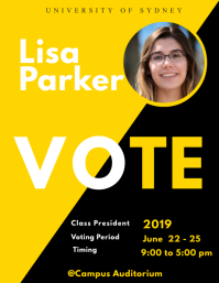 STUDENTS COUNCIL ELECTIONS CAMPAIGN flyer Template | PosterMyWall