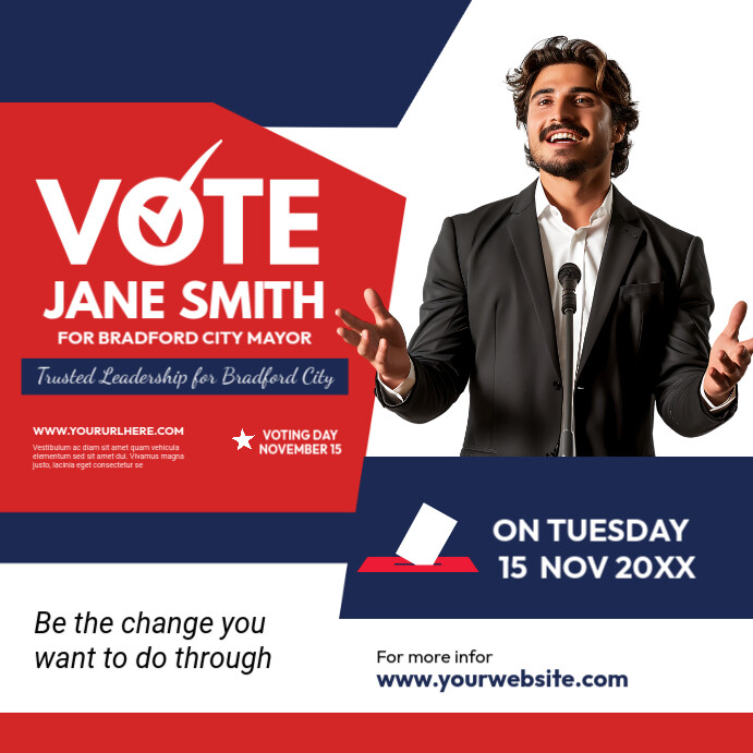 Election Candidate Ad Template | PosterMyWall