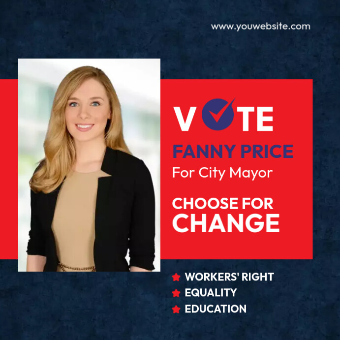 Election Candidate Ad Template | PosterMyWall