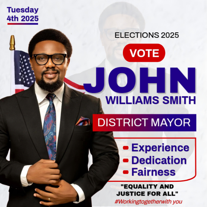 election candidate campaign Template | PosterMyWall