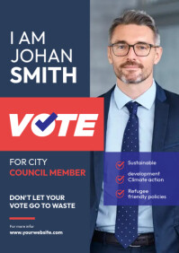 Election candidate flyer template | PosterMyWall