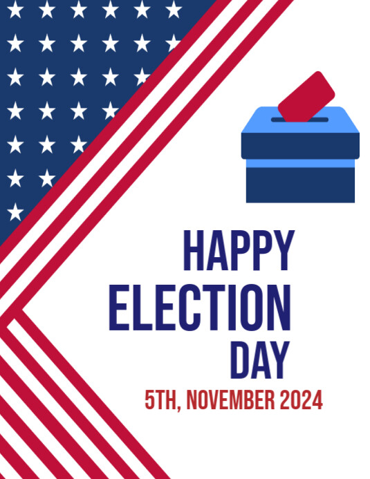 Copy of Election day (USA) Flyer Template 2024 | PosterMyWall