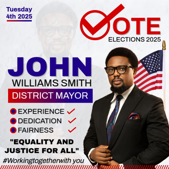 Copy of election flyer | PosterMyWall