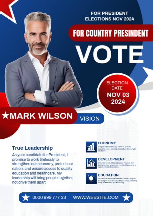 Election flyer Template | PosterMyWall
