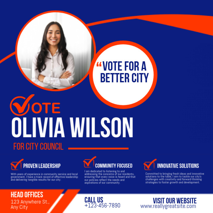 Election Flyer Template | PosterMyWall