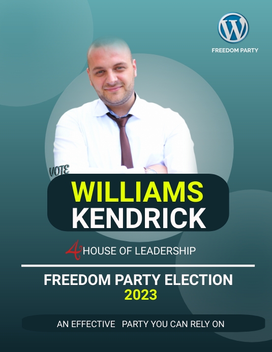 ELECTION POSTER Template | PosterMyWall