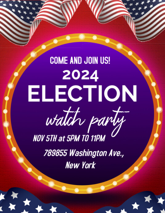Election Watch Party Invitation Template | PosterMyWall