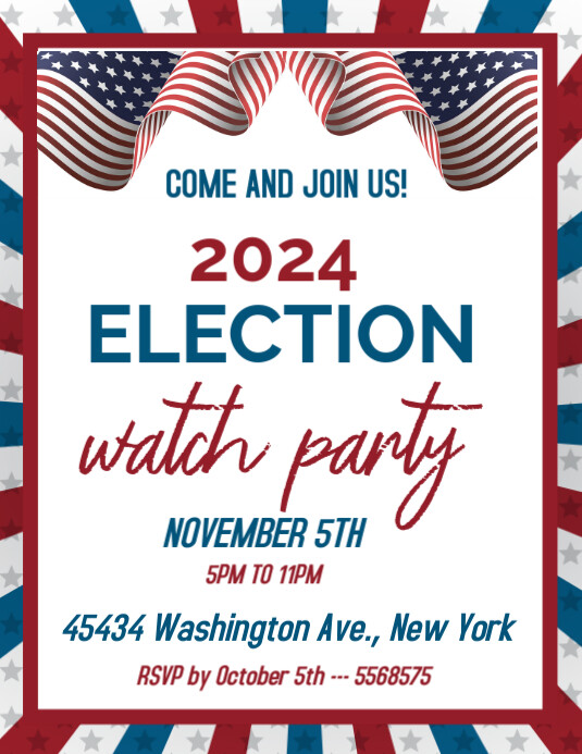 Copy of Election Watch Party Invitation | PosterMyWall