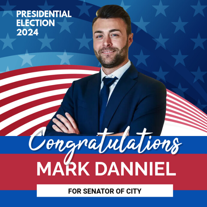 Election Winner Congratulations Post Template | PosterMyWall