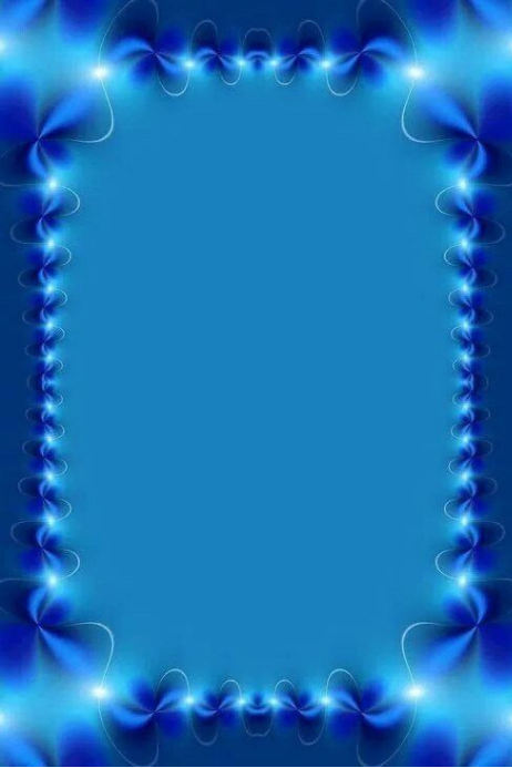 Electric Blue Glowing Border Frame Template | PosterMyWall