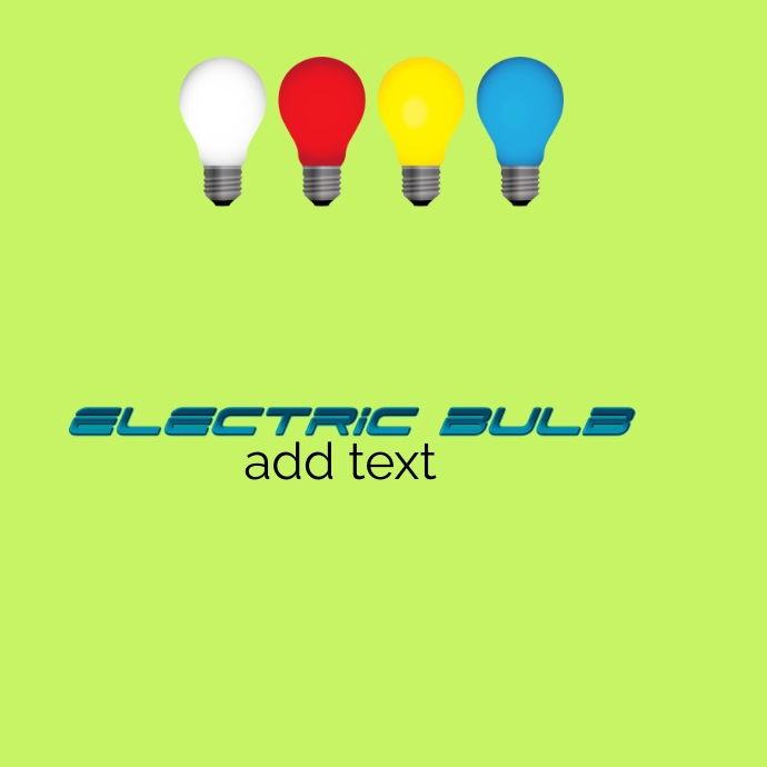 Plantilla de Electric bulb template | PosterMyWall