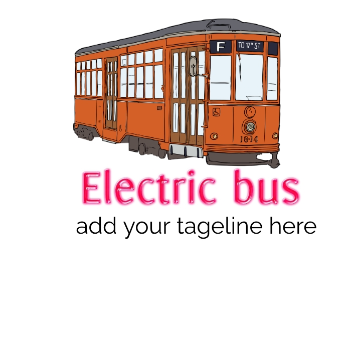 Copy of Electric bus logo | PosterMyWall