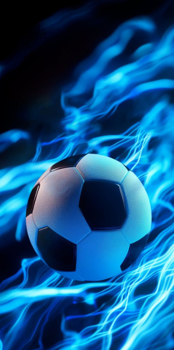 Electric goal, neon kick, blue energy soccer Template | PosterMyWall