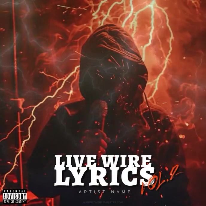 Copy of electric microphone hoodie rap Album Cover (2 | PosterMyWall