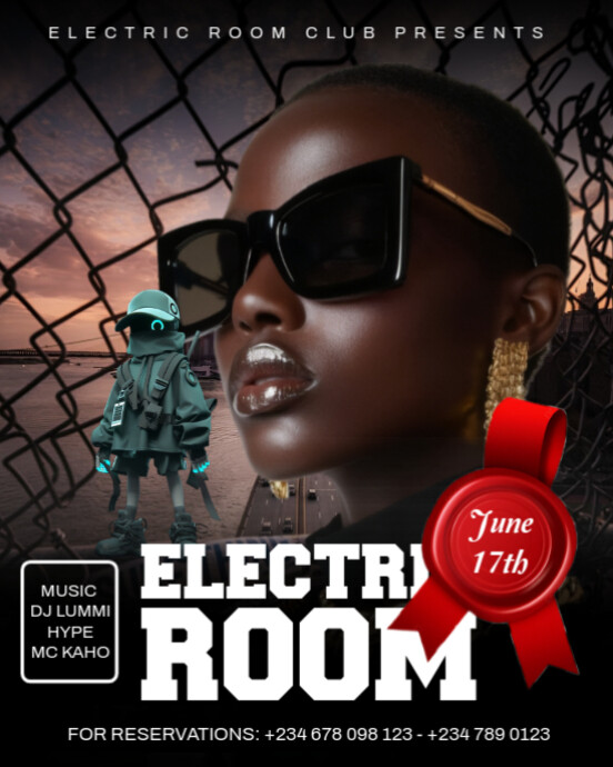 Plantilla de Electric Room – Premium Nightclub & Party Flyer Template ...