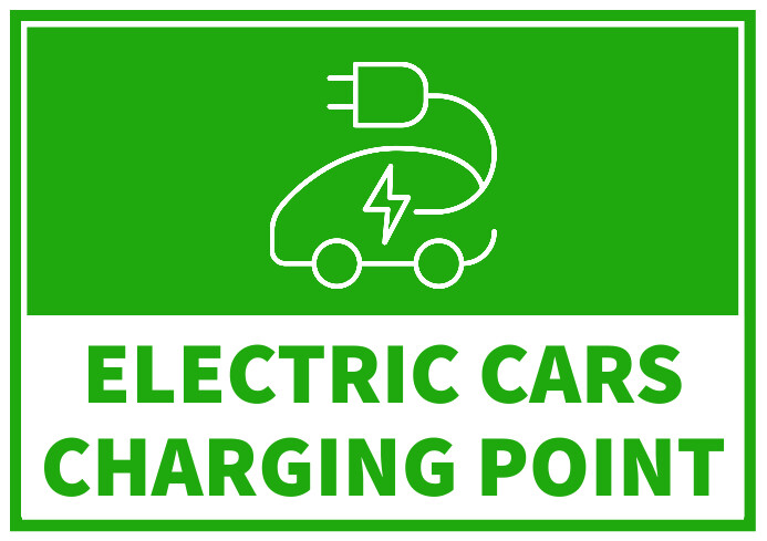 ELECTRIC VEHICLE CHARGING POINT SIGN Template | PosterMyWall