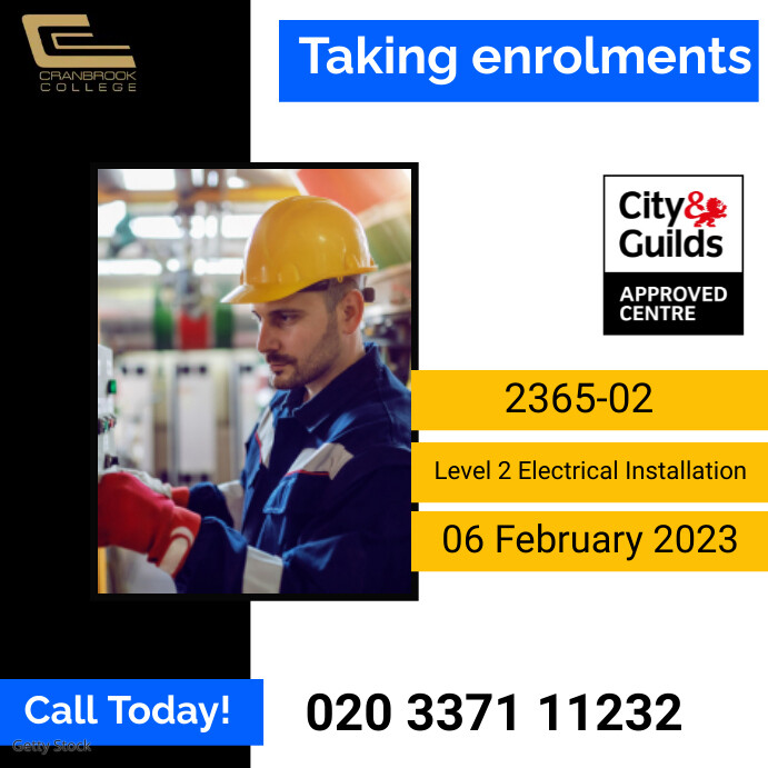 Electrical Installation level 2 2365-02 Londo Template | PosterMyWall