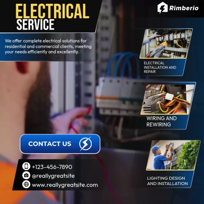 Electrical Service Ads Template | PosterMyWall