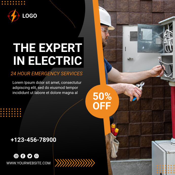 Electrical service Template | PosterMyWall