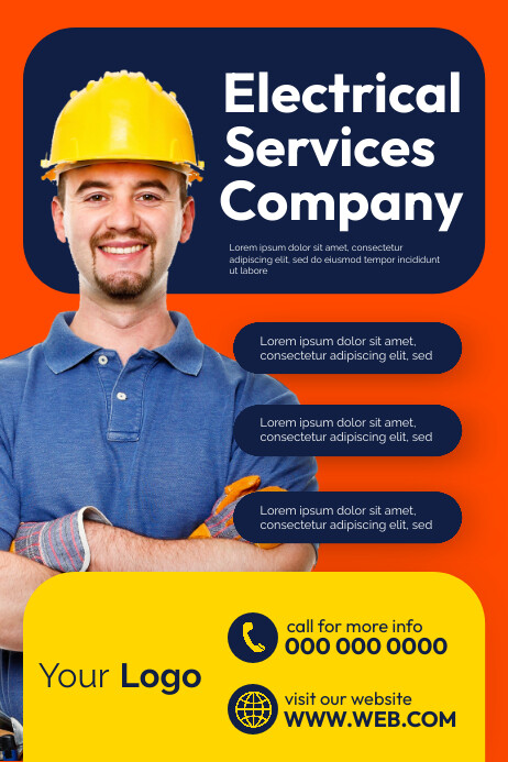 Electrical service flyer Template | PosterMyWall