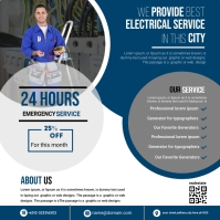 electrical service flyer template | PosterMyWall