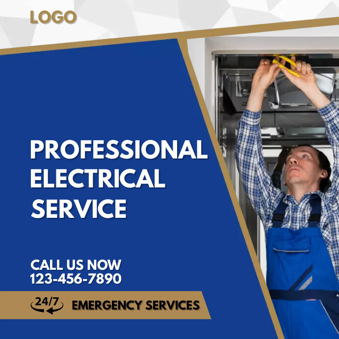 ELECTRICAL SERVICE PROFESSIONAL TEMPLATE | PosterMyWall