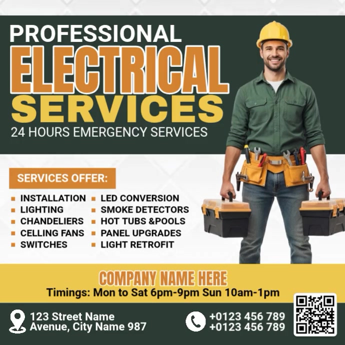 Electrical Services Ads Template | PosterMyWall