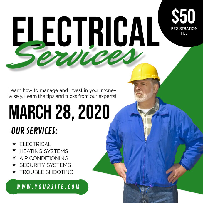 Copy of ELECTRICAL SERVICES.A | PosterMyWall
