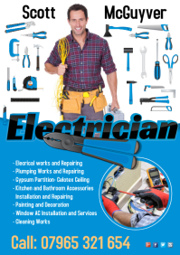 Customizable Design Templates for electrician ad | PosterMyWall