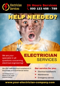 ELECTRICIAN Flyer Poster Template | PosterMyWall