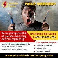 ELECTRICIAN Flyer Poster Template | PosterMyWall