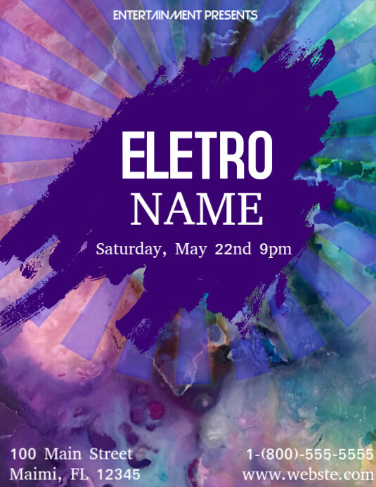 Electro Template | PosterMyWall